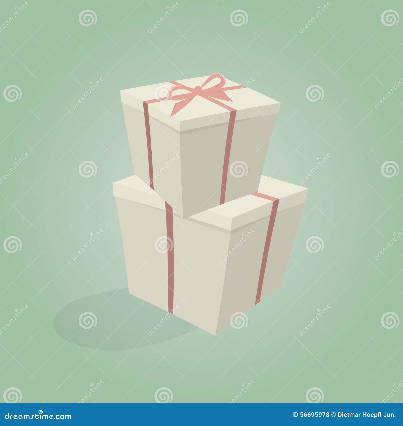 Gift box illustration stock vector. Illustration of retro - 56695978