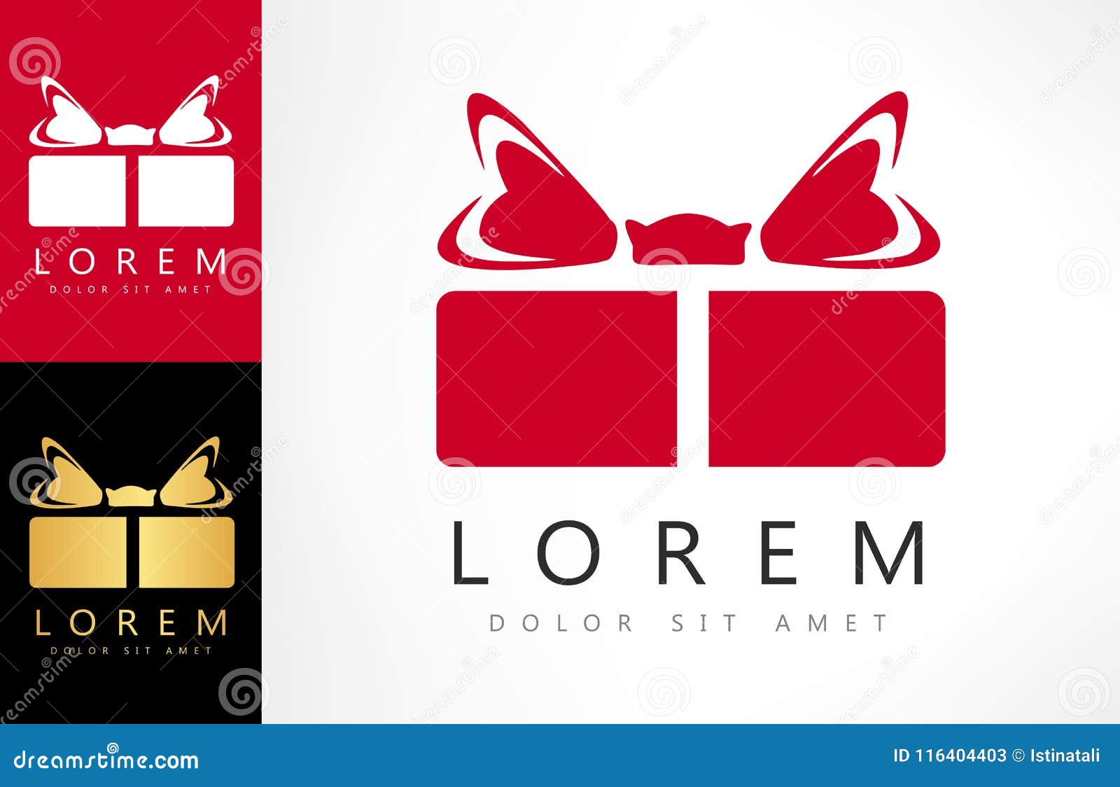 Gift box logo stock vector. Illustration of decorative - 116404403