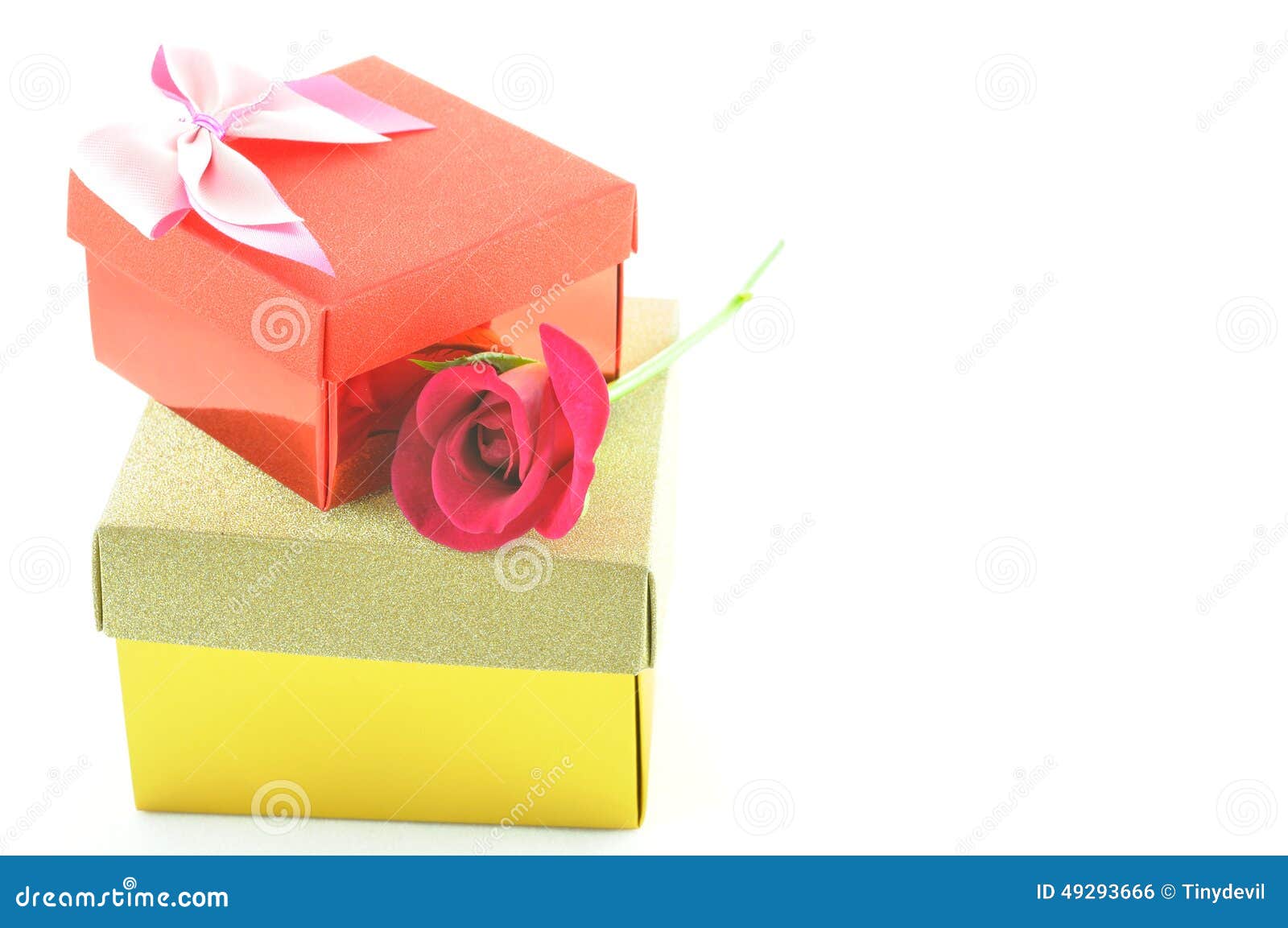 Gift box stock photo. Image of rose, present, note, celebration - 49293666