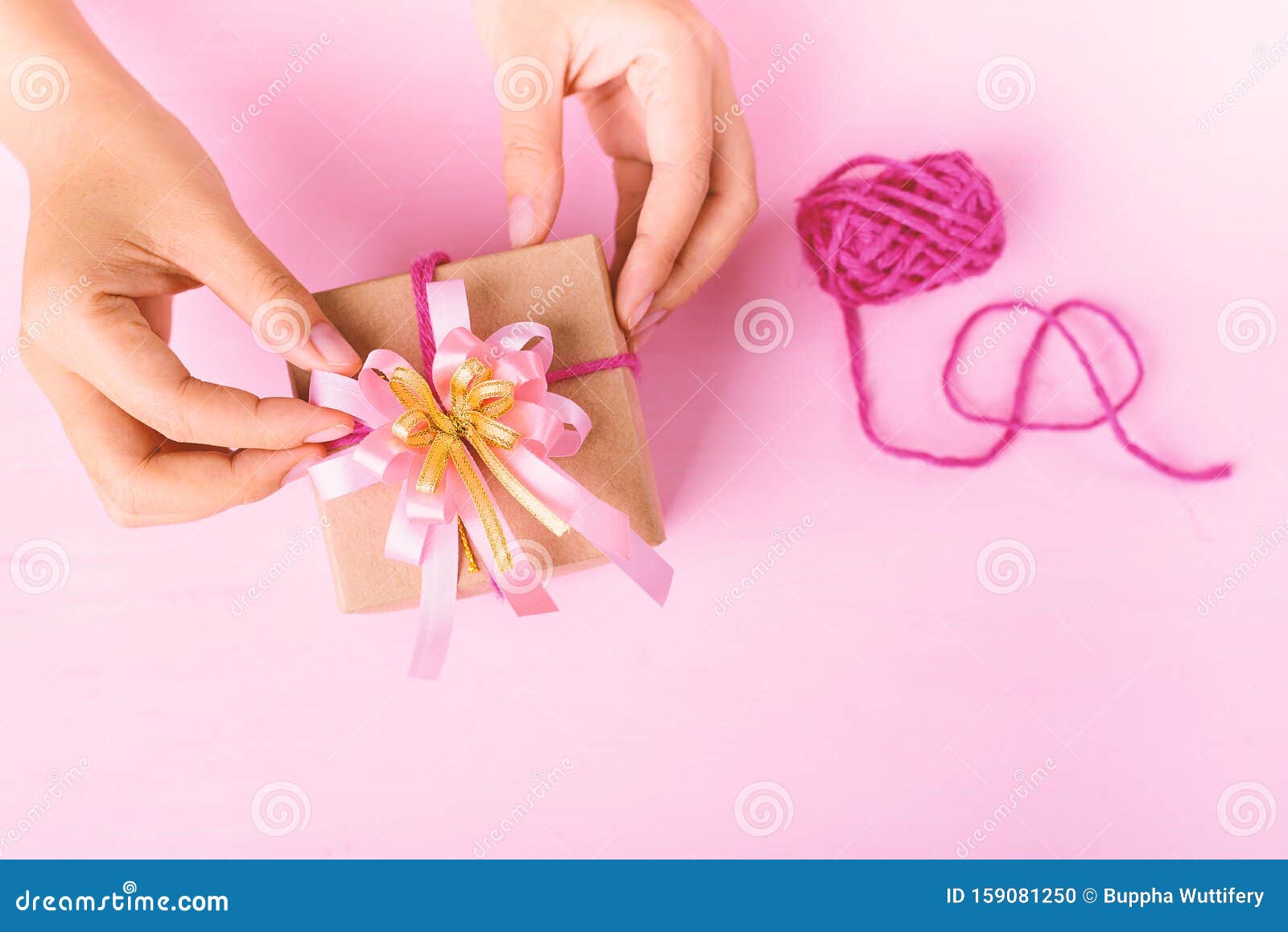 Gitf box making for giving stock photo. Image of xmas - 159081250