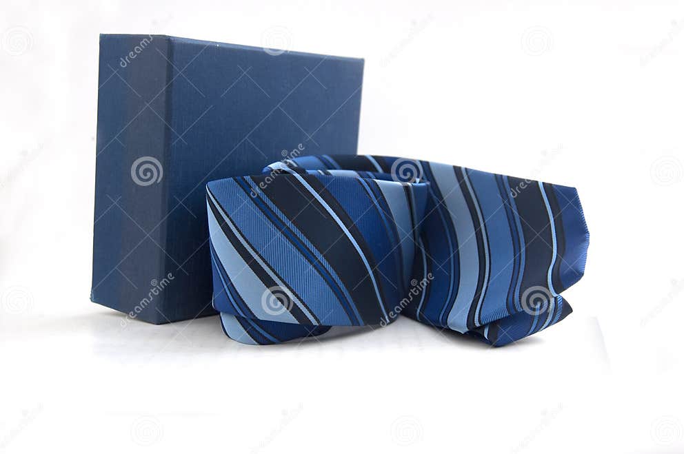 Gift box with necktie stock photo. Image of gift, checked - 41599856