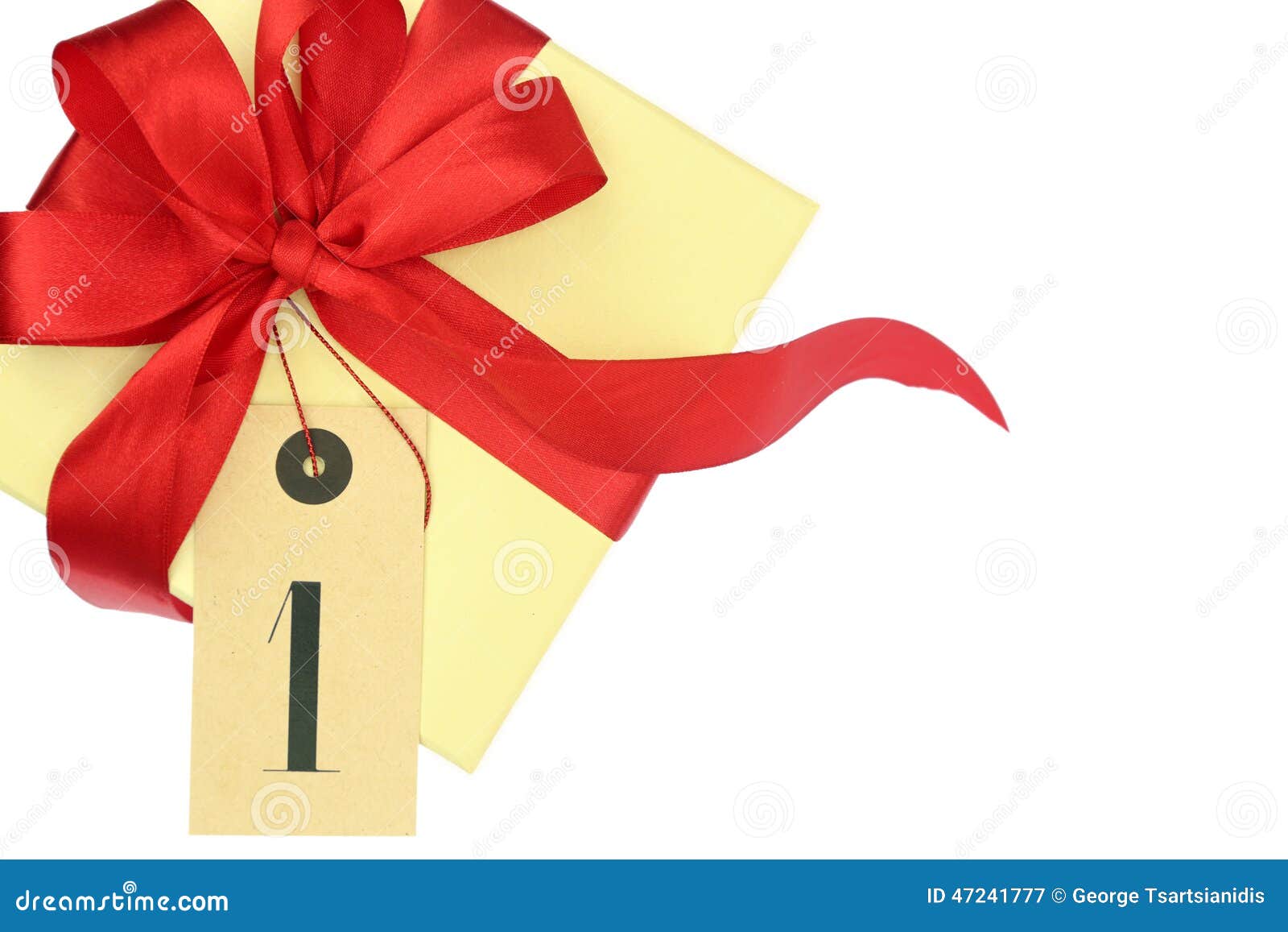 Gift box with number one stock image. Image of consumerism - 47241777