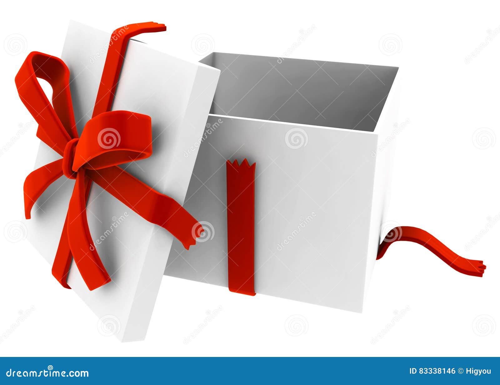 Gift Box Open stock illustration. Illustration of white - 83338146