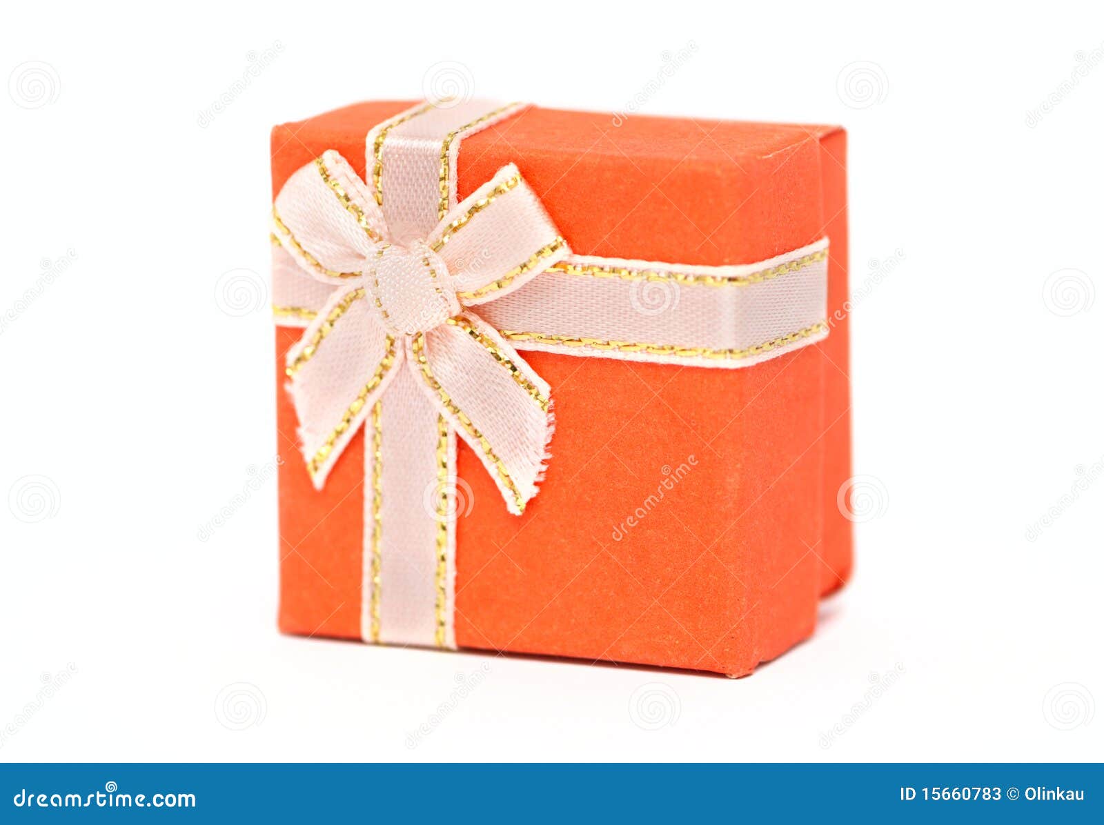 Gift-box orange stock image. Image of gift, macro, orange - 15660783