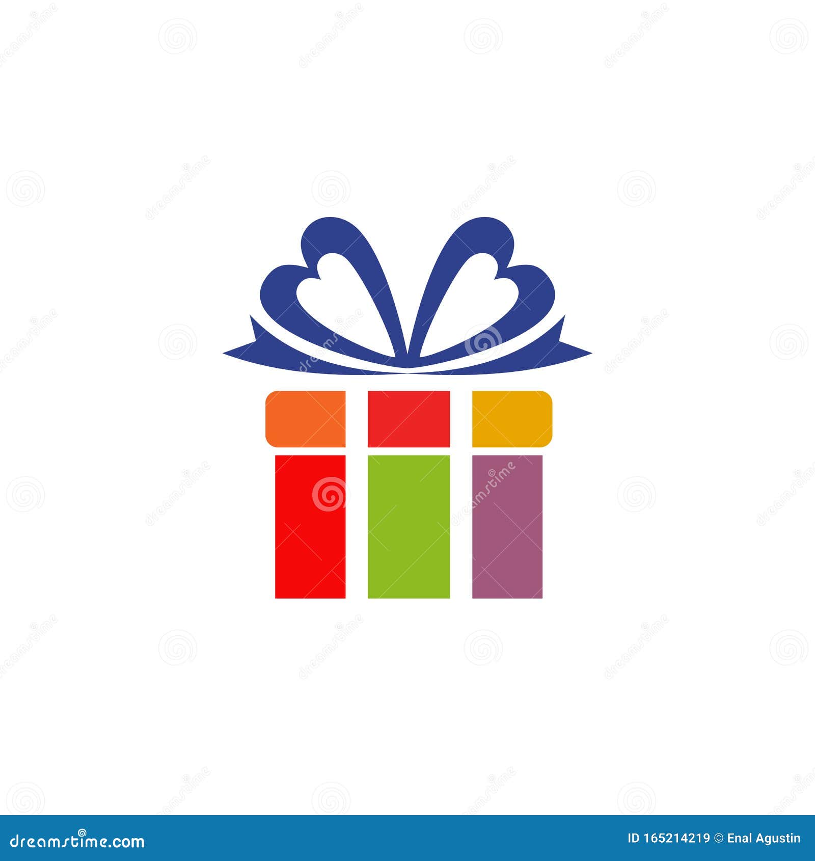 Gift Box Present Icon Logo Design Vector Template Stock Vector ...