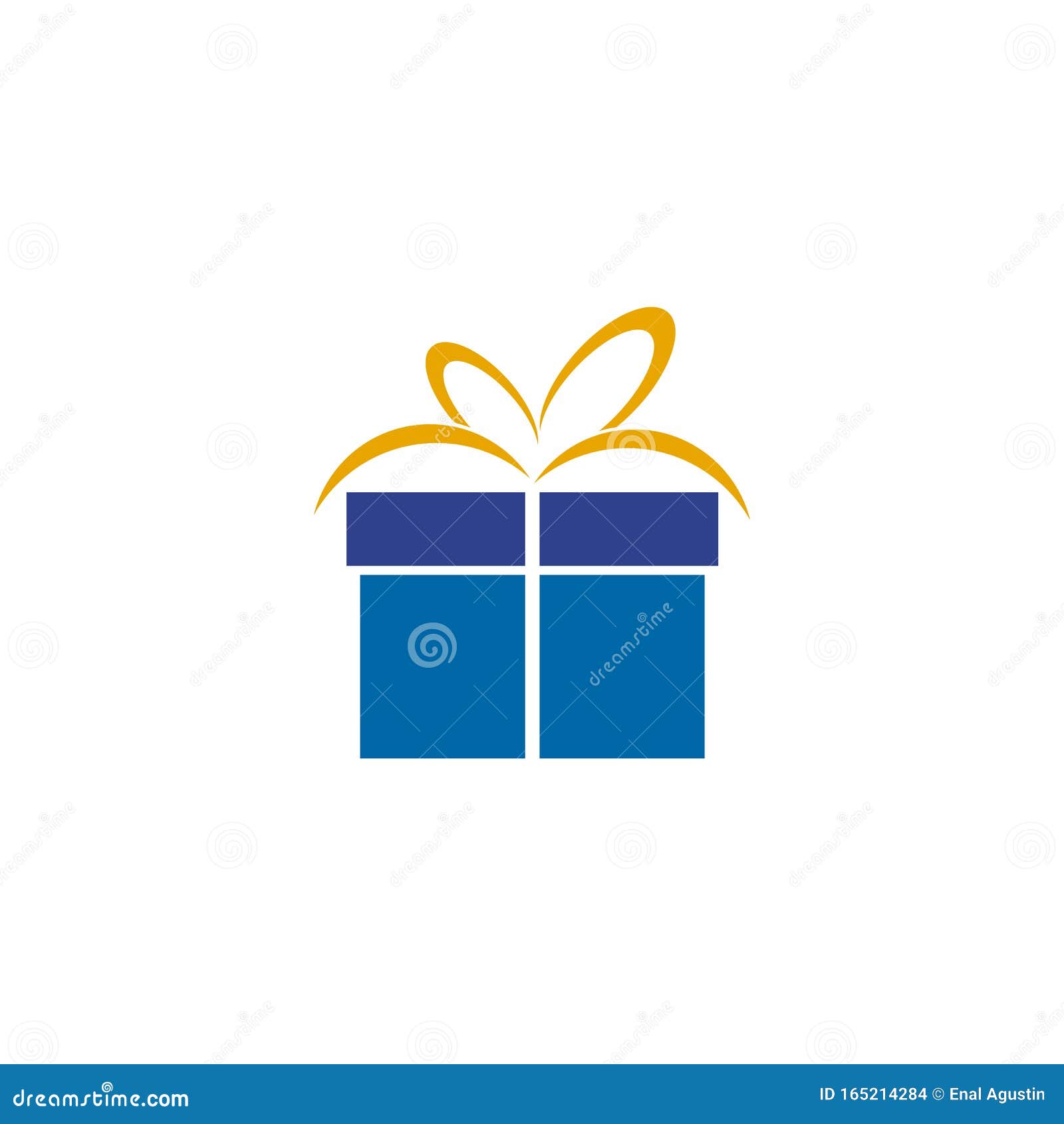 Gift Box Present Icon Logo Design Vector Template Stock Vector ...