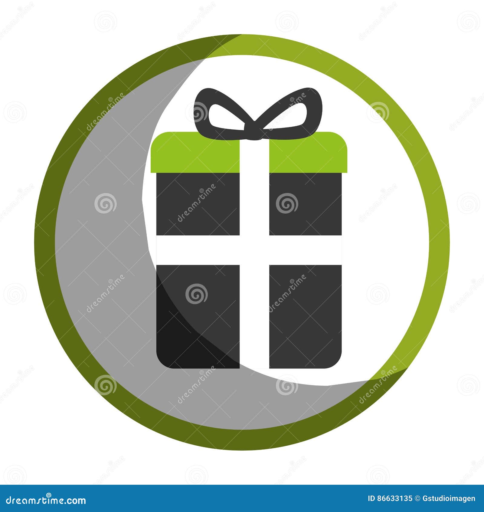 Gift box present icon stock vector. Illustration of celebrate - 86633135