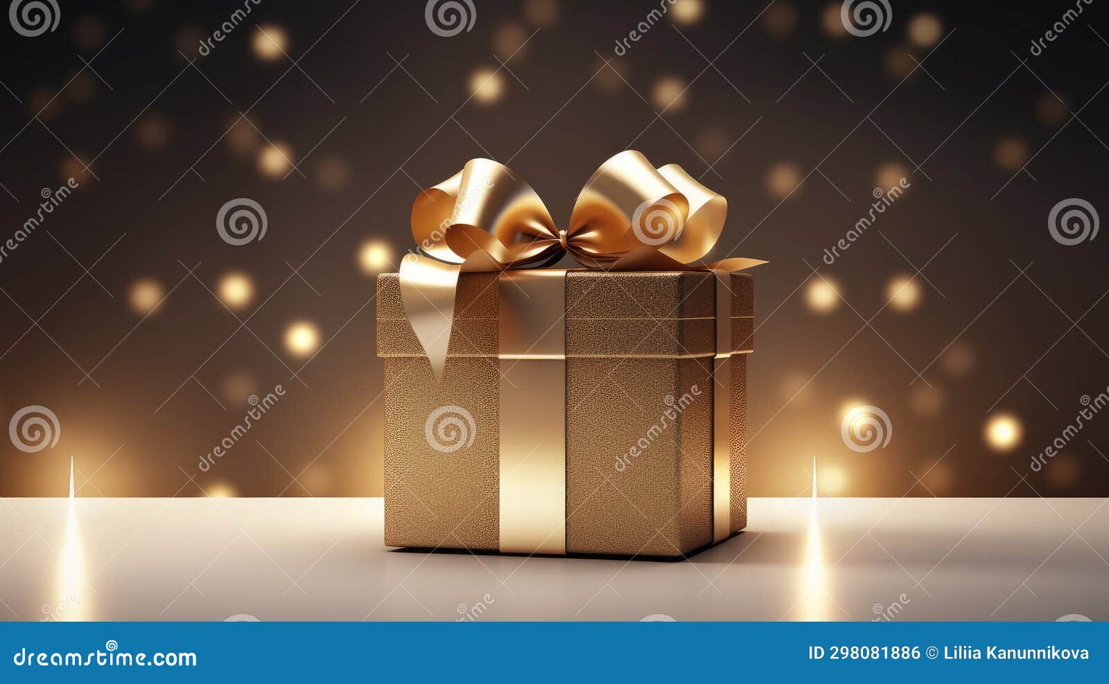 A Gift Box Product in an Elegant Showcase Setting, the Details of the ...