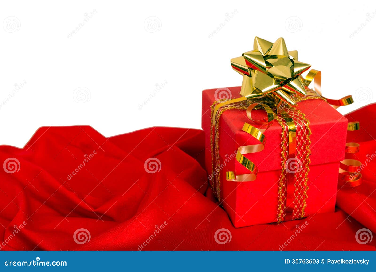 Gift box of red color stock image. Image of design, shiny - 35763603