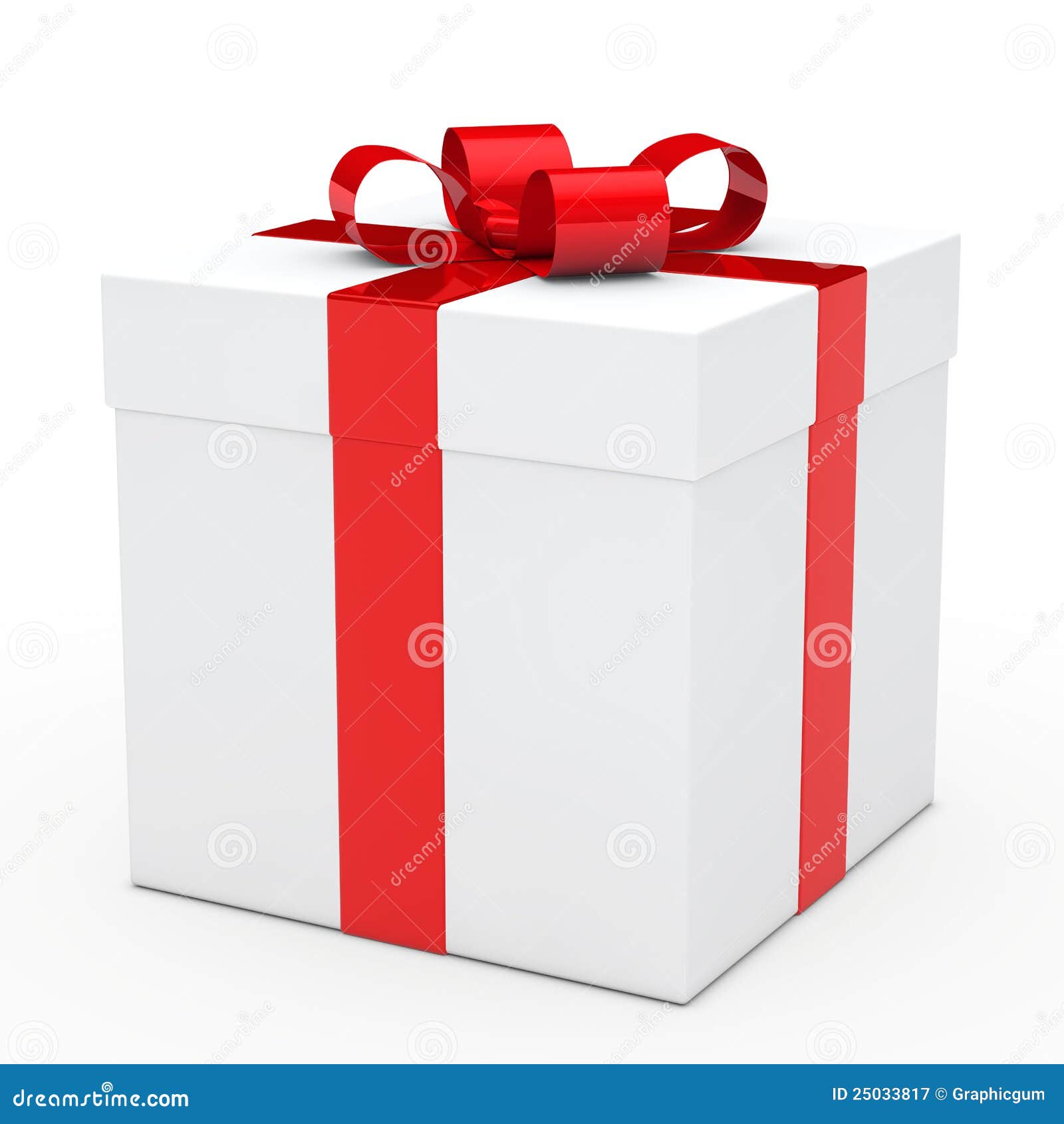 Gift box red ribbon stock illustration. Illustration of ornamental ...