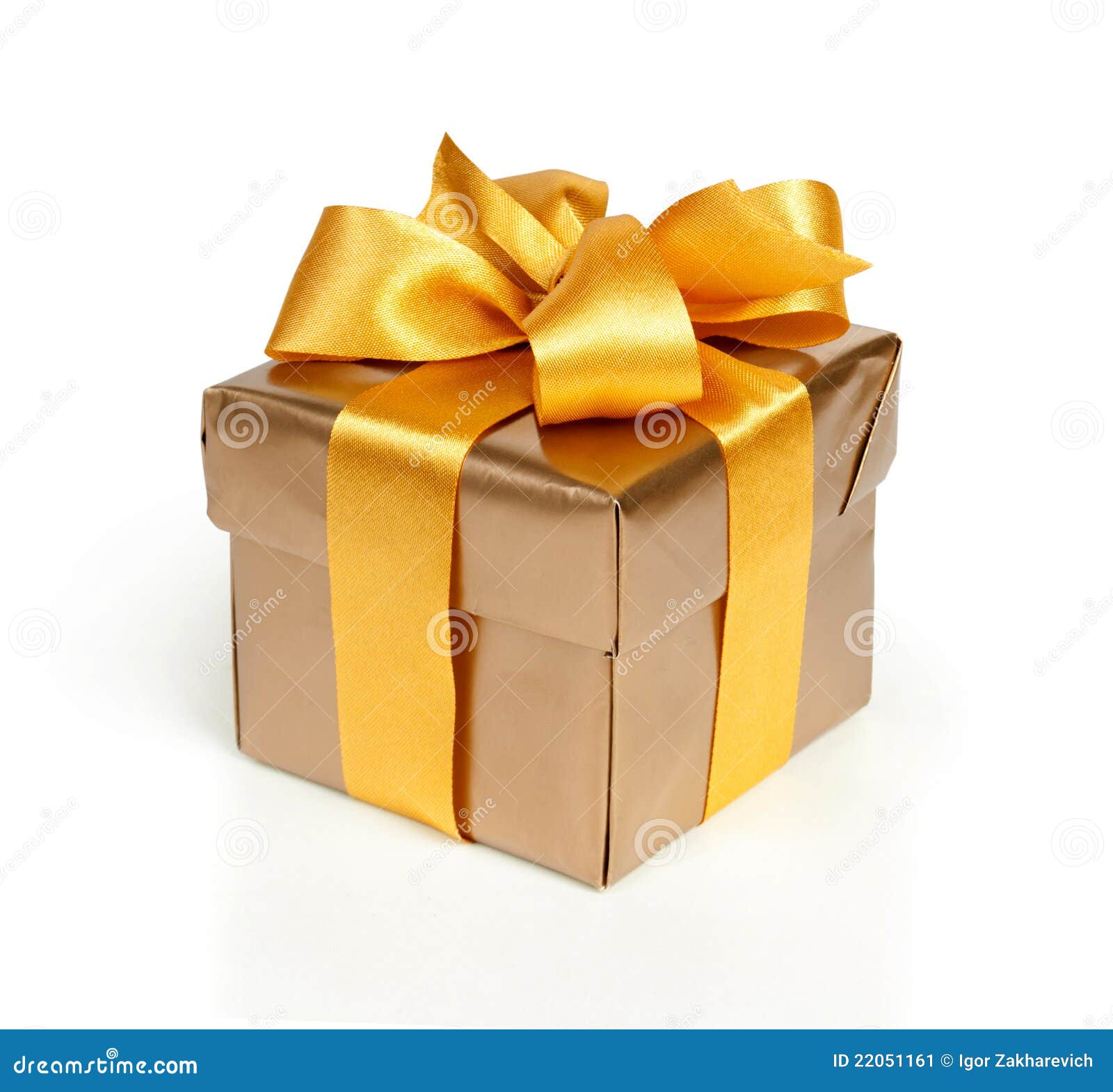 Gift box with ribbon stock image. Image of shopping, birthday - 22051161