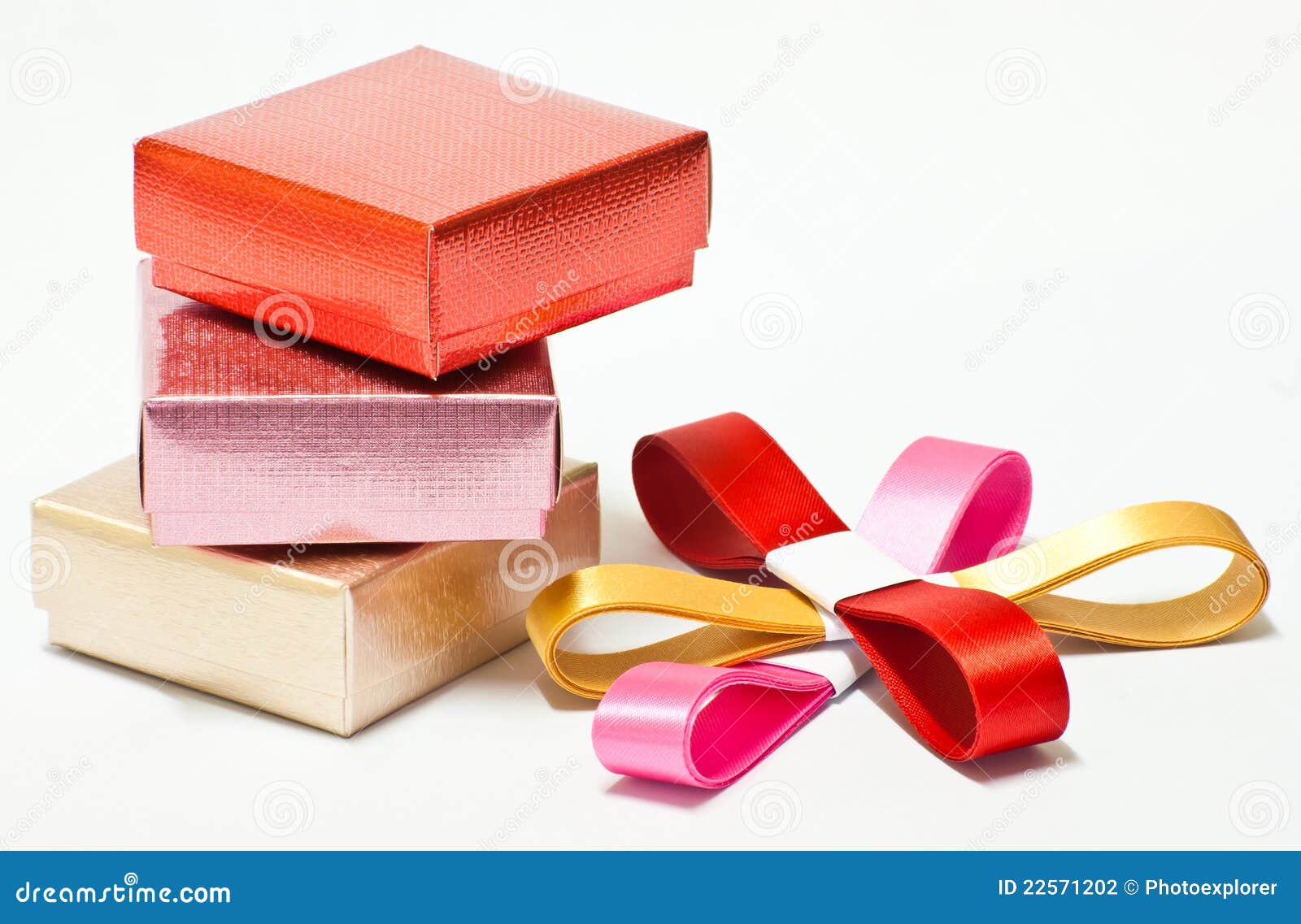 Gift box and ribbon stock photo. Image of christmas, festive - 22571202