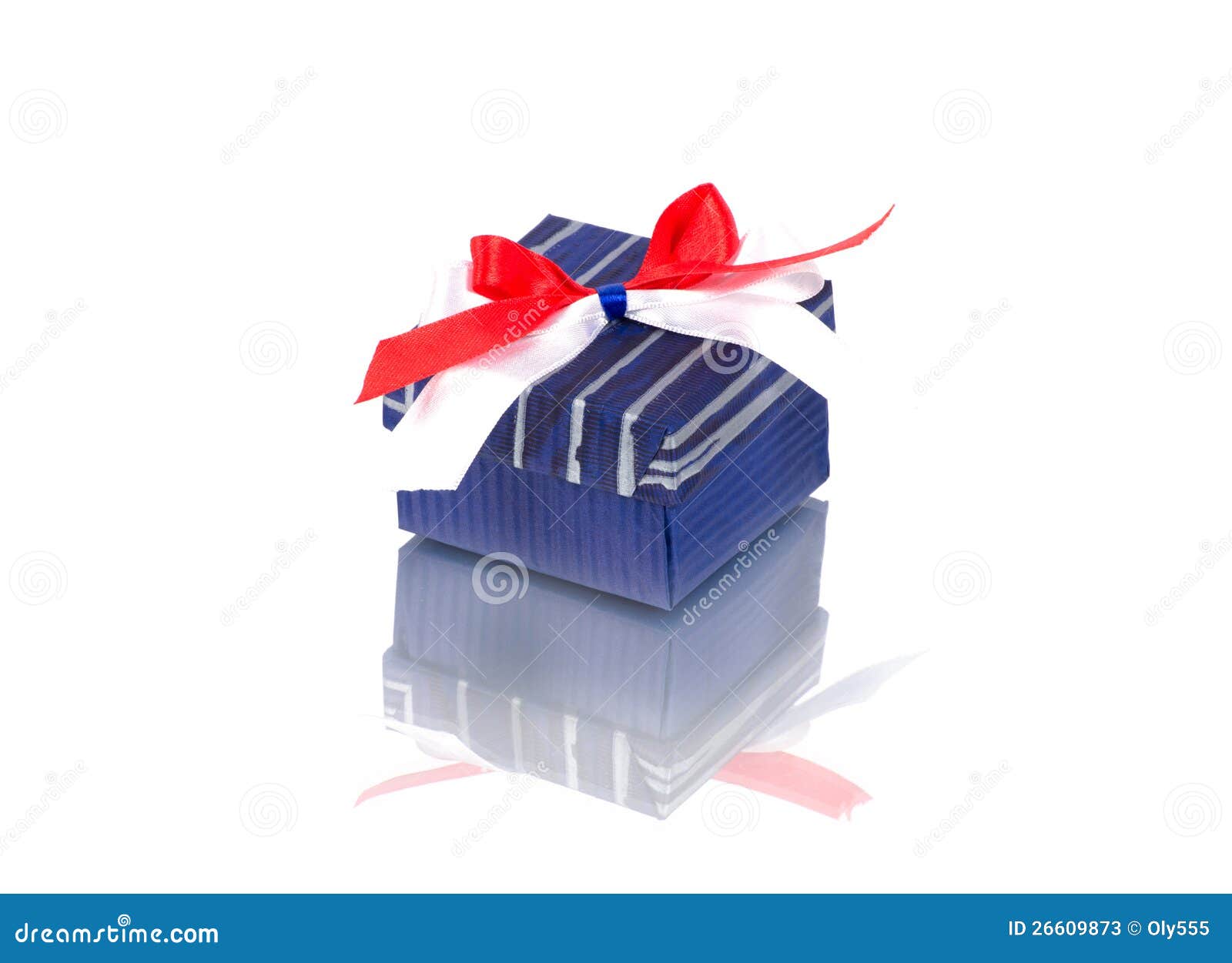 Gift box with ribbon stock image. Image of beautiful - 26609873