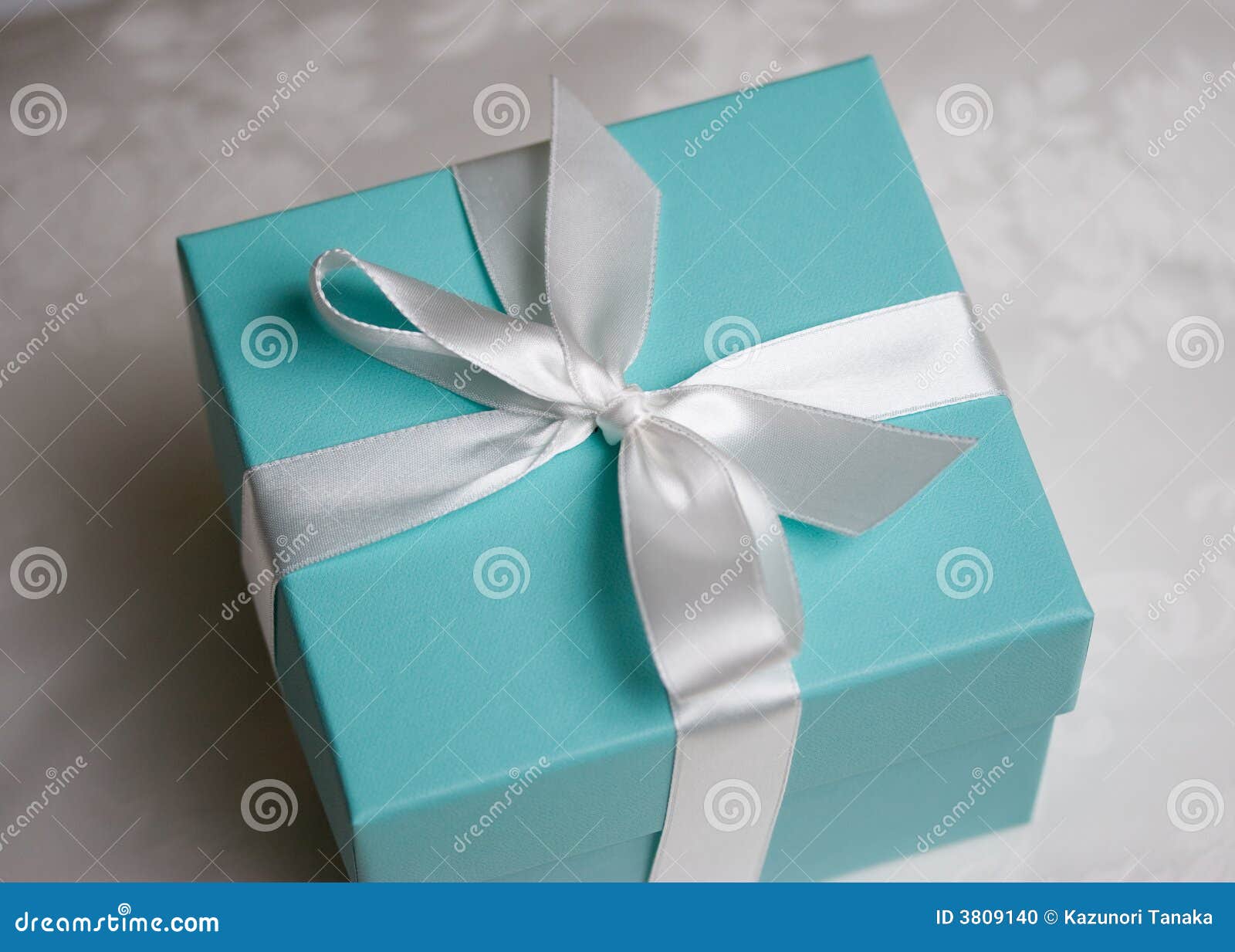 Gift box with ribbon stock photo. Image of turqoise, luxury - 3809140
