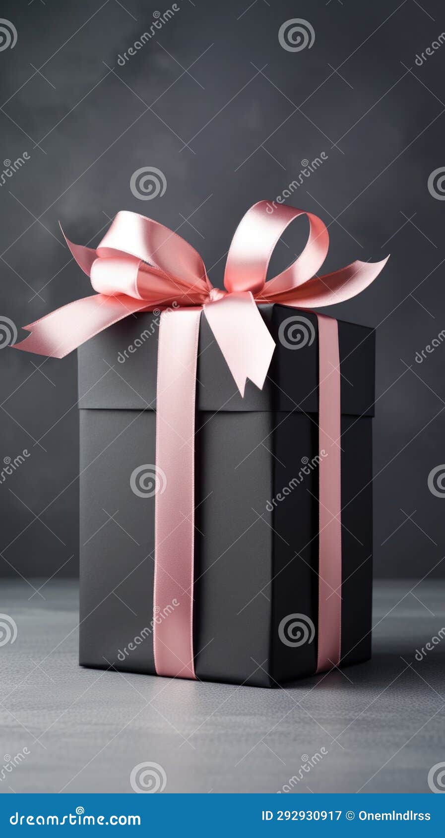 Gift Box with Ribbon and Bow Stock Image - Image of decoration, event ...