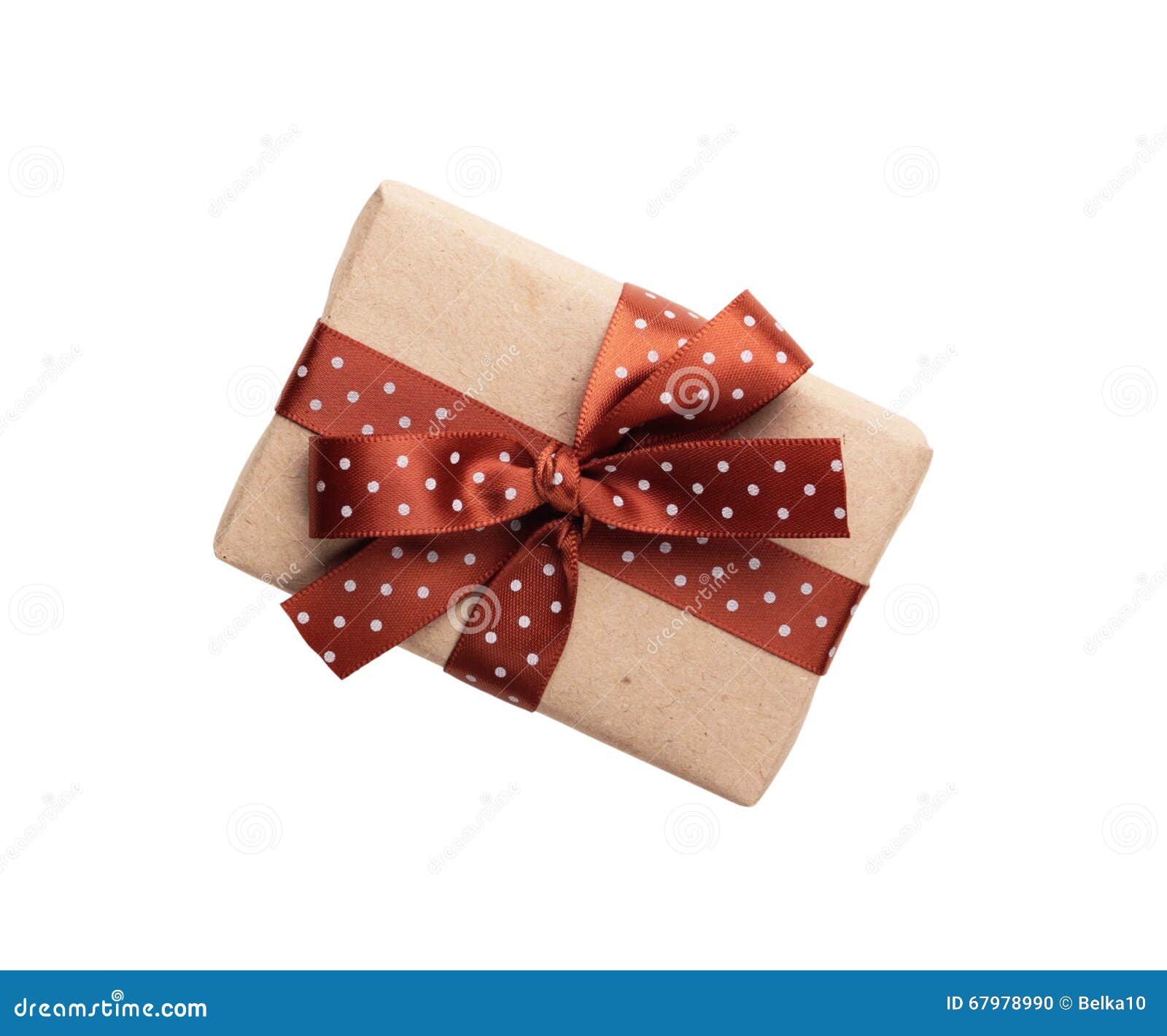 Gift box with ribbon bow stock photo. Image of celebration - 67978990