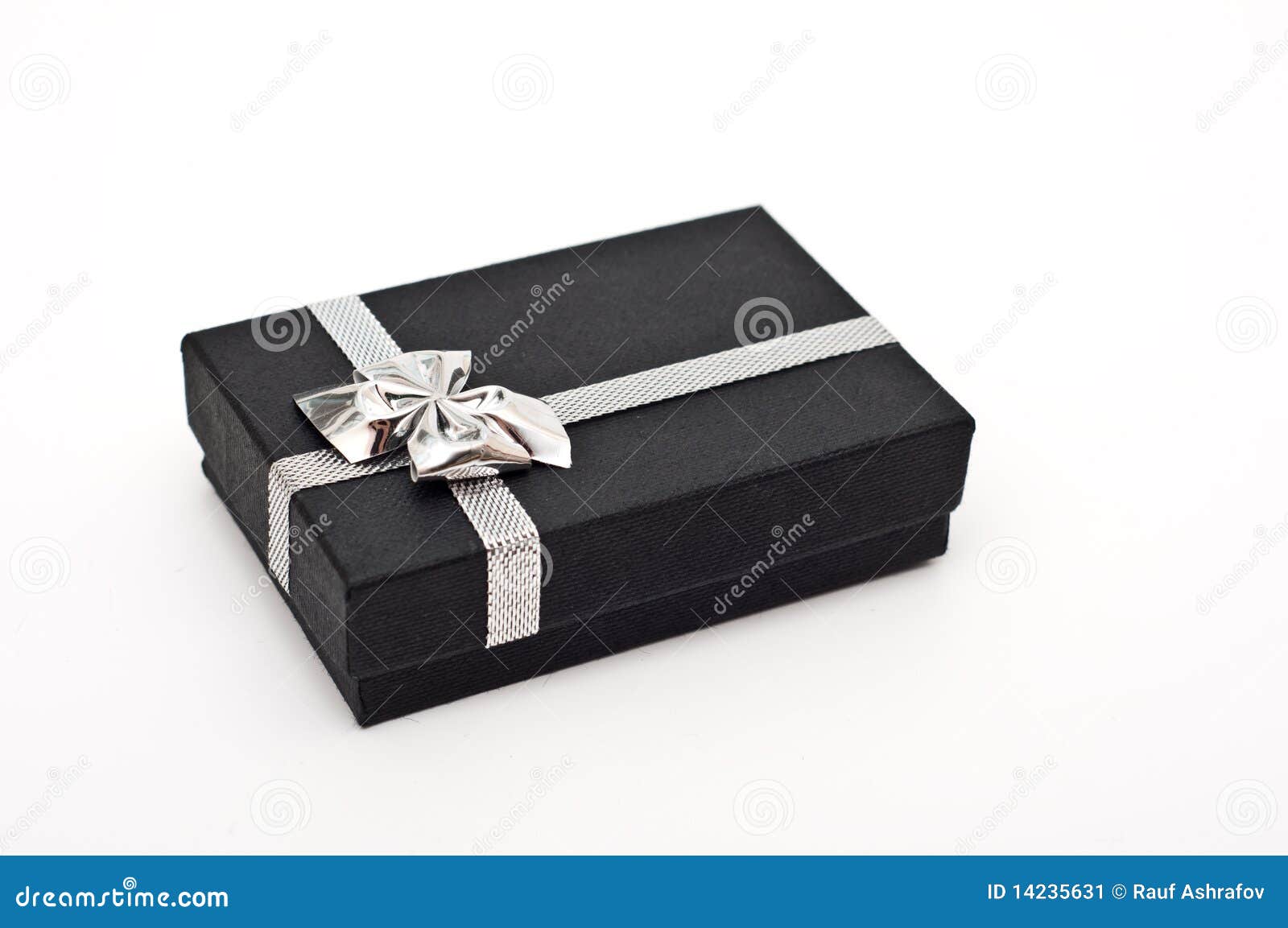 Gift Box with Ribbon Box Isolated Stock Image - Image of holiday ...