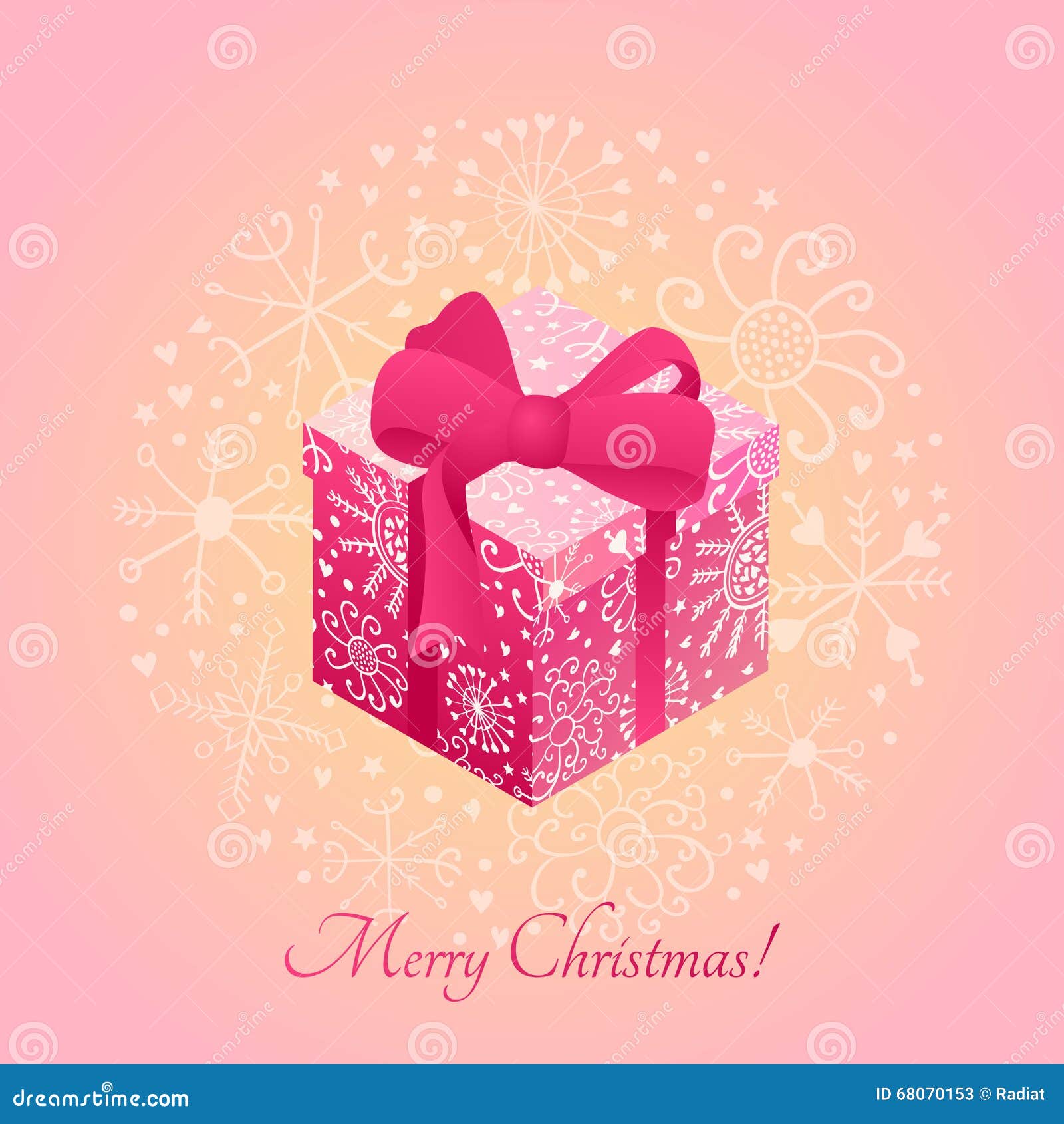 Gift Box with Ribbon. Design. Graphic Template. Stock Vector ...