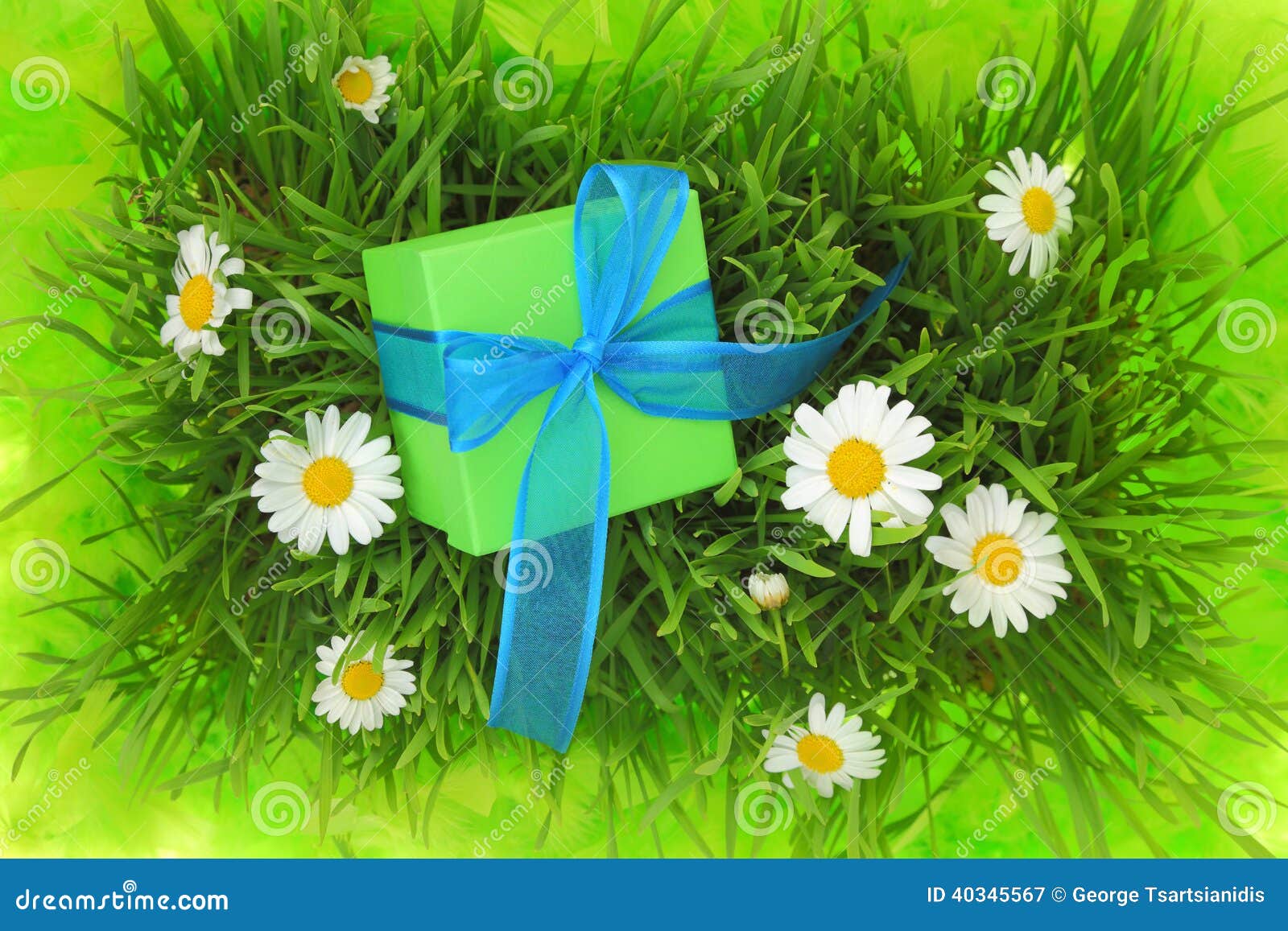 Gift box stock image. Image of happy, grass, love, birthday - 40345567