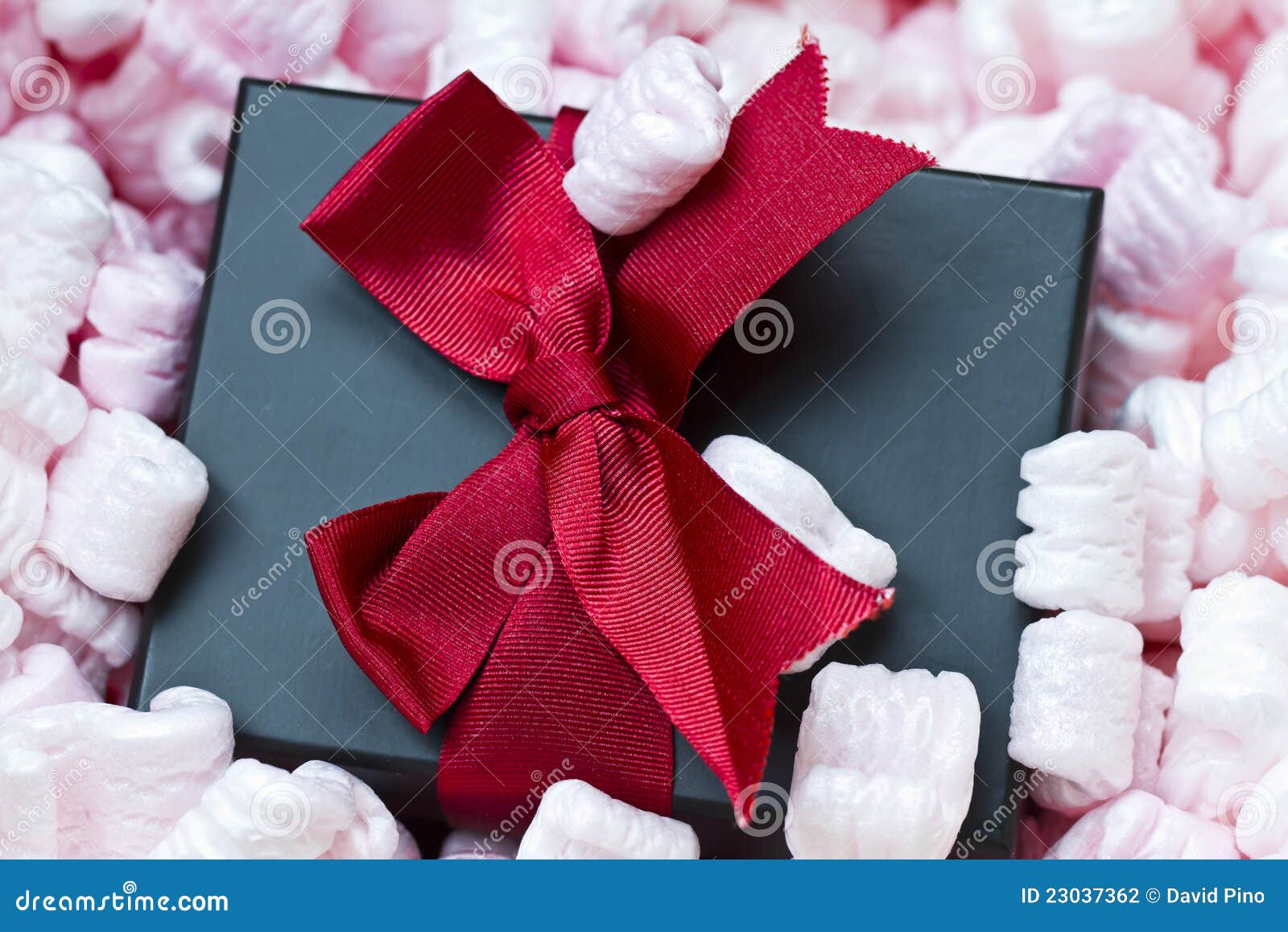 Gift Box in Shipping Package Stock Photo - Image of christmas, festive ...