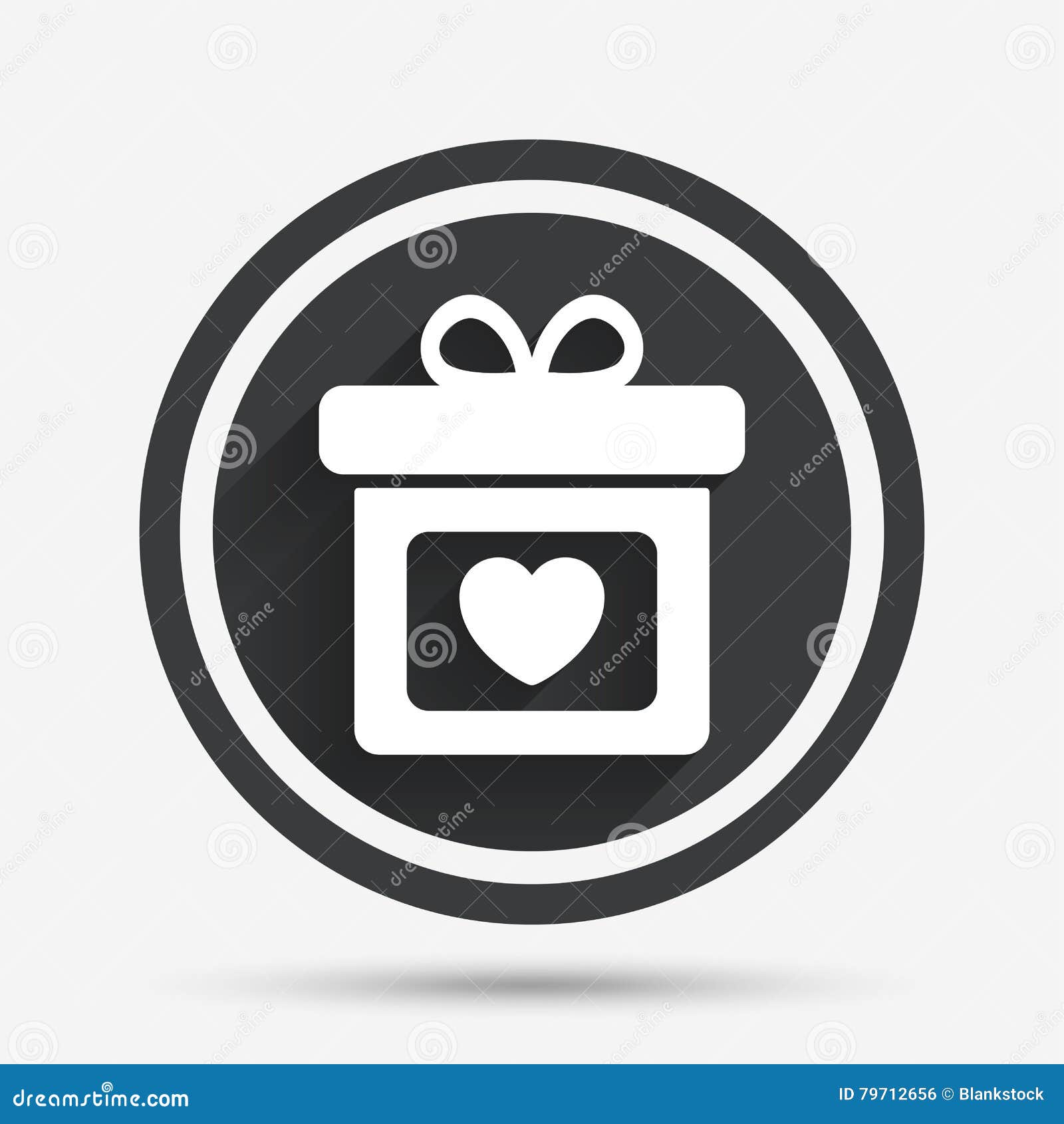 Gift Box Sign Icon. Present Symbol. Stock Vector - Illustration of gift ...