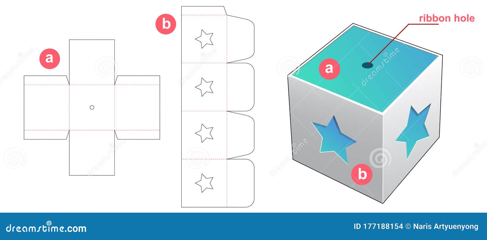 Gift Box Window Template Stock Illustrations – 2,403 Gift Box Window ...