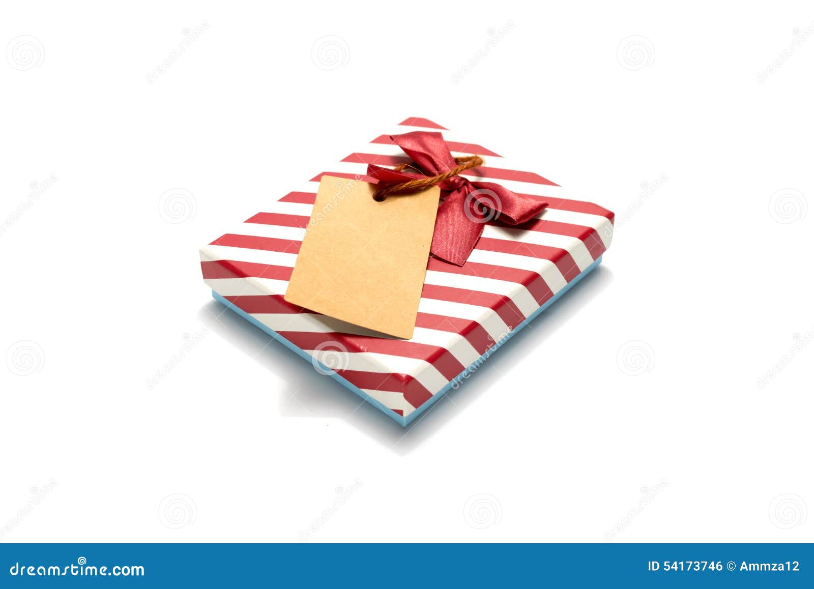 Gift box and tag stock photo. Image of celebration, crafts - 54173746