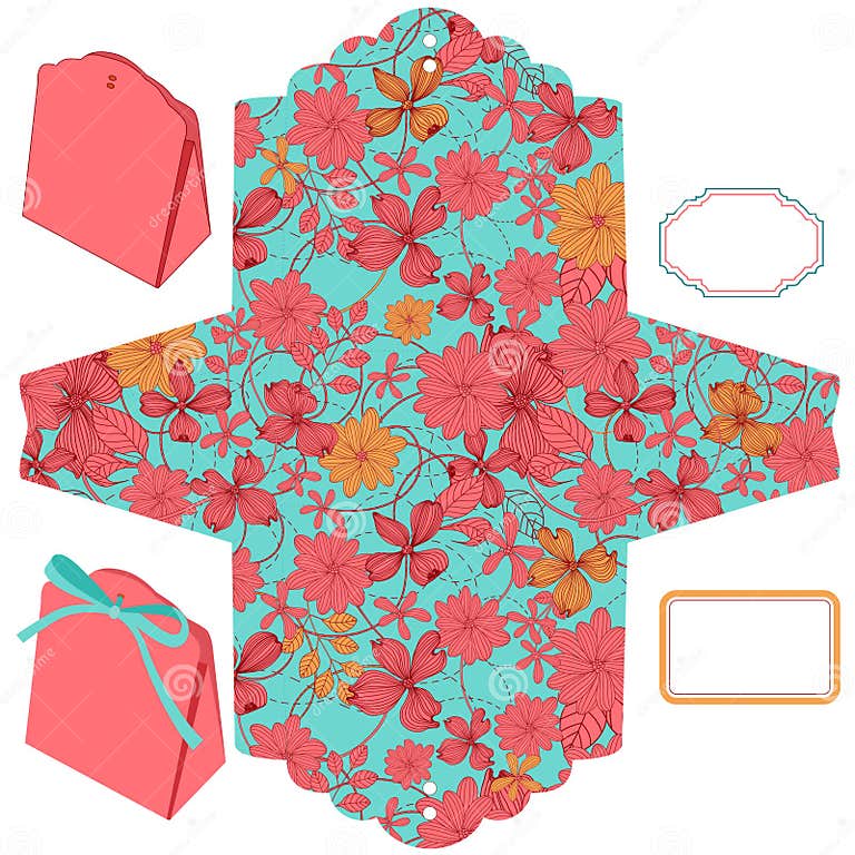 Gift box template stock vector. Illustration of isolated - 23840061