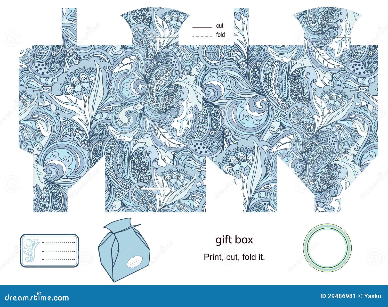 Gift box template stock vector. Illustration of package - 29486981