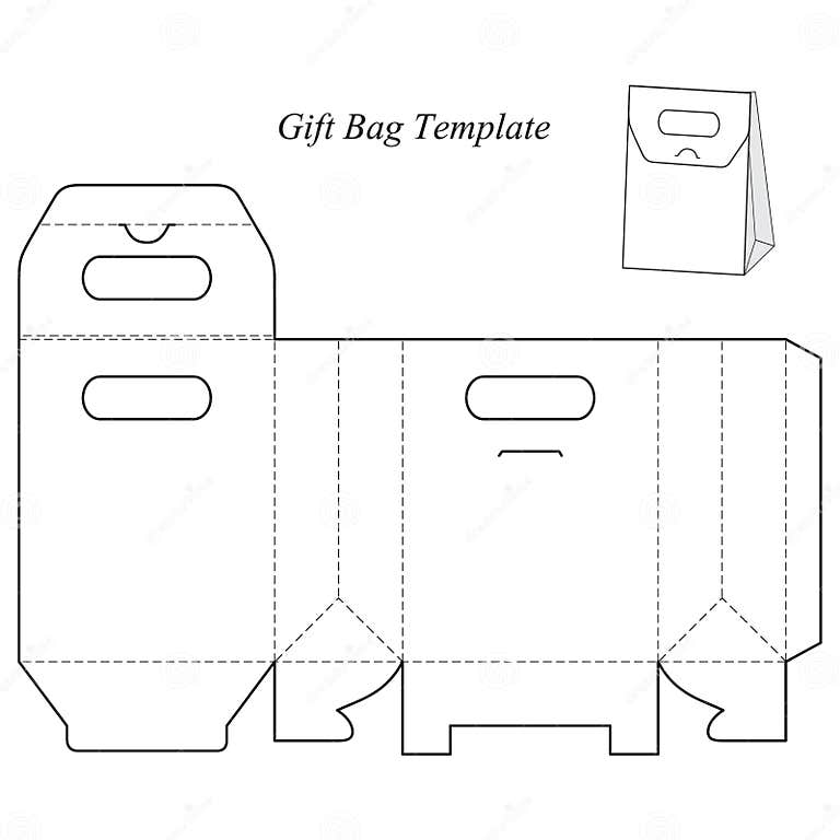 Gift box template with lid stock vector. Illustration of packet - 76831730