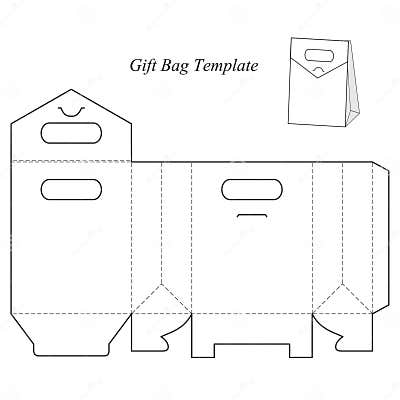 Gift box template with lid stock vector. Illustration of birthday ...