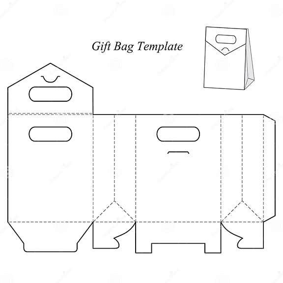 Gift box template with lid stock vector. Illustration of birthday ...
