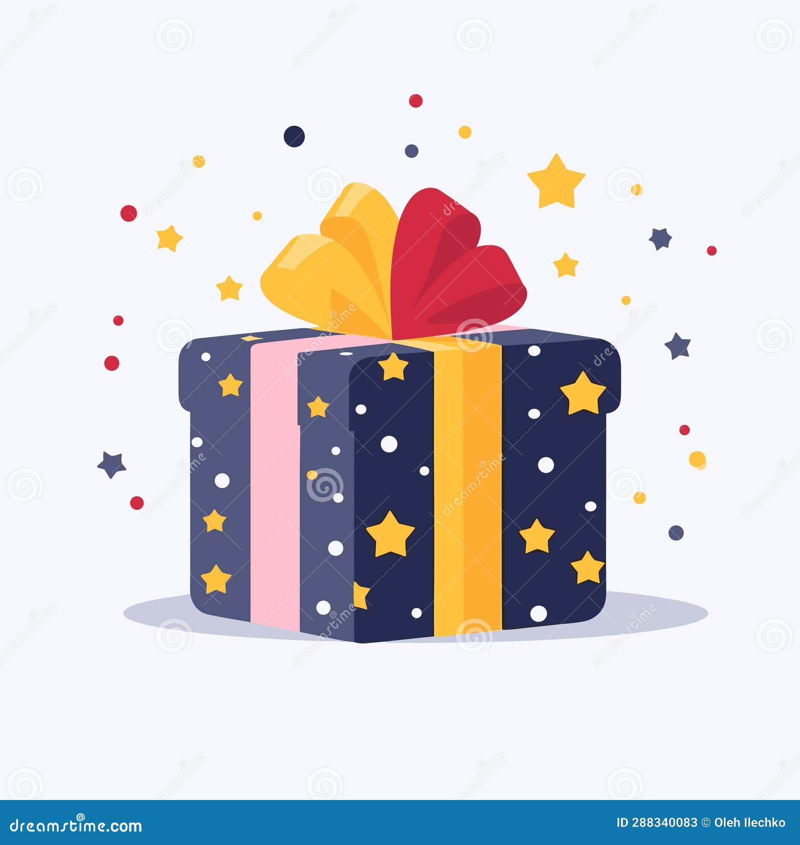 Gift Box Vector Flat Minimalistic Isolated Illustration Stock Vector ...