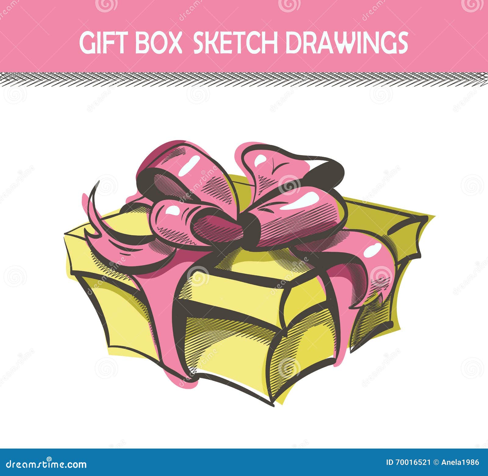 Gift Box stock vector. Illustration of black, graphic - 70016521