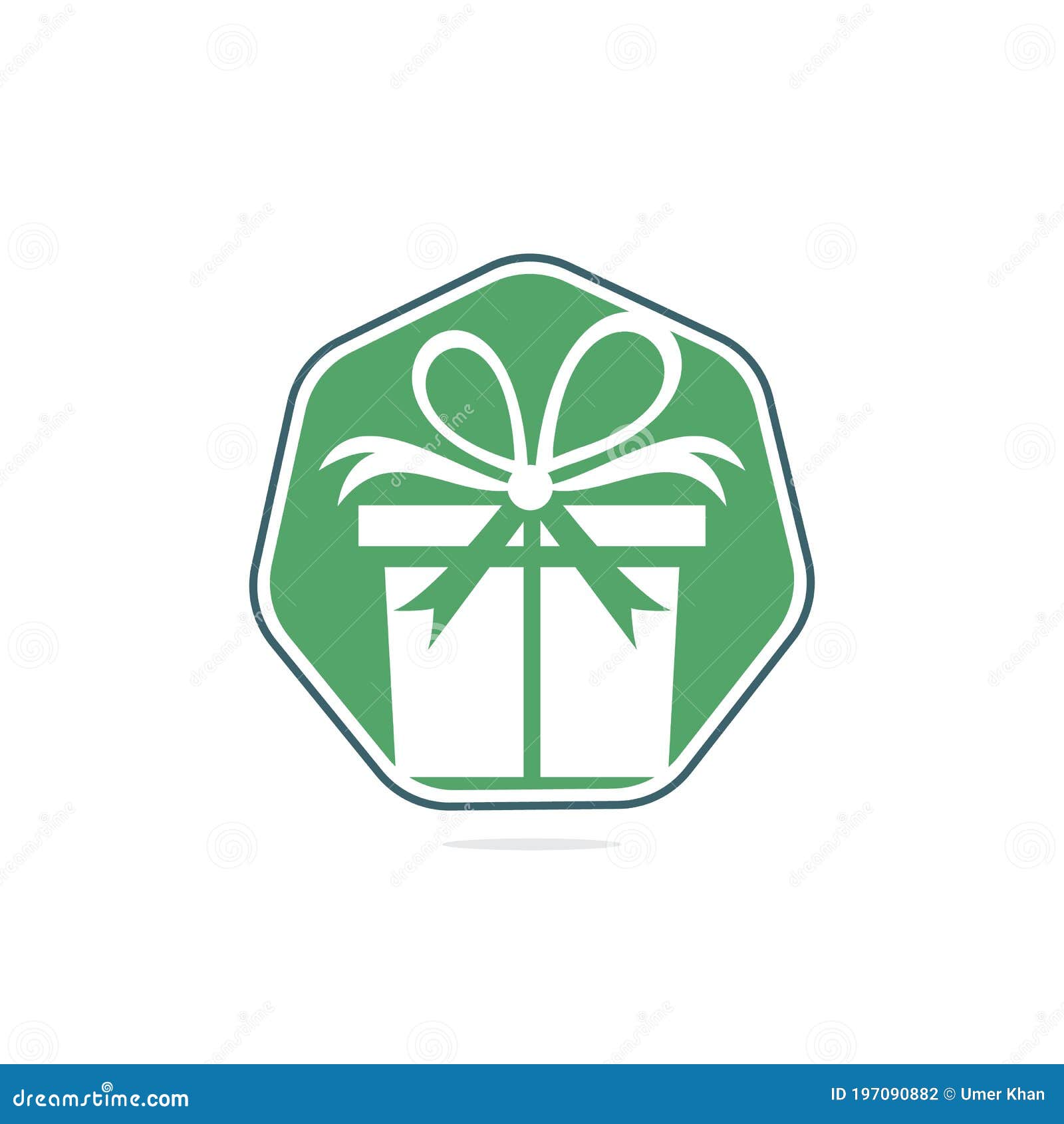 Gift Box Vector Logo Design. Stock Vector - Illustration of logotype ...