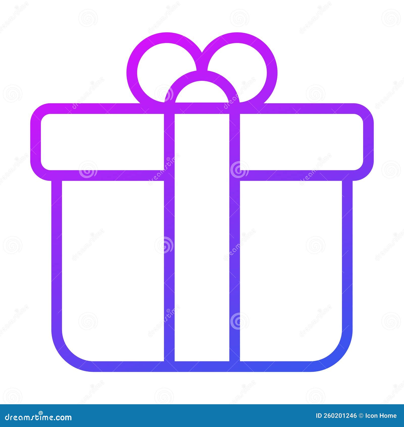 Gift Box Vector Outline Icon. Modern Thin Line Symbols. Collection of ...