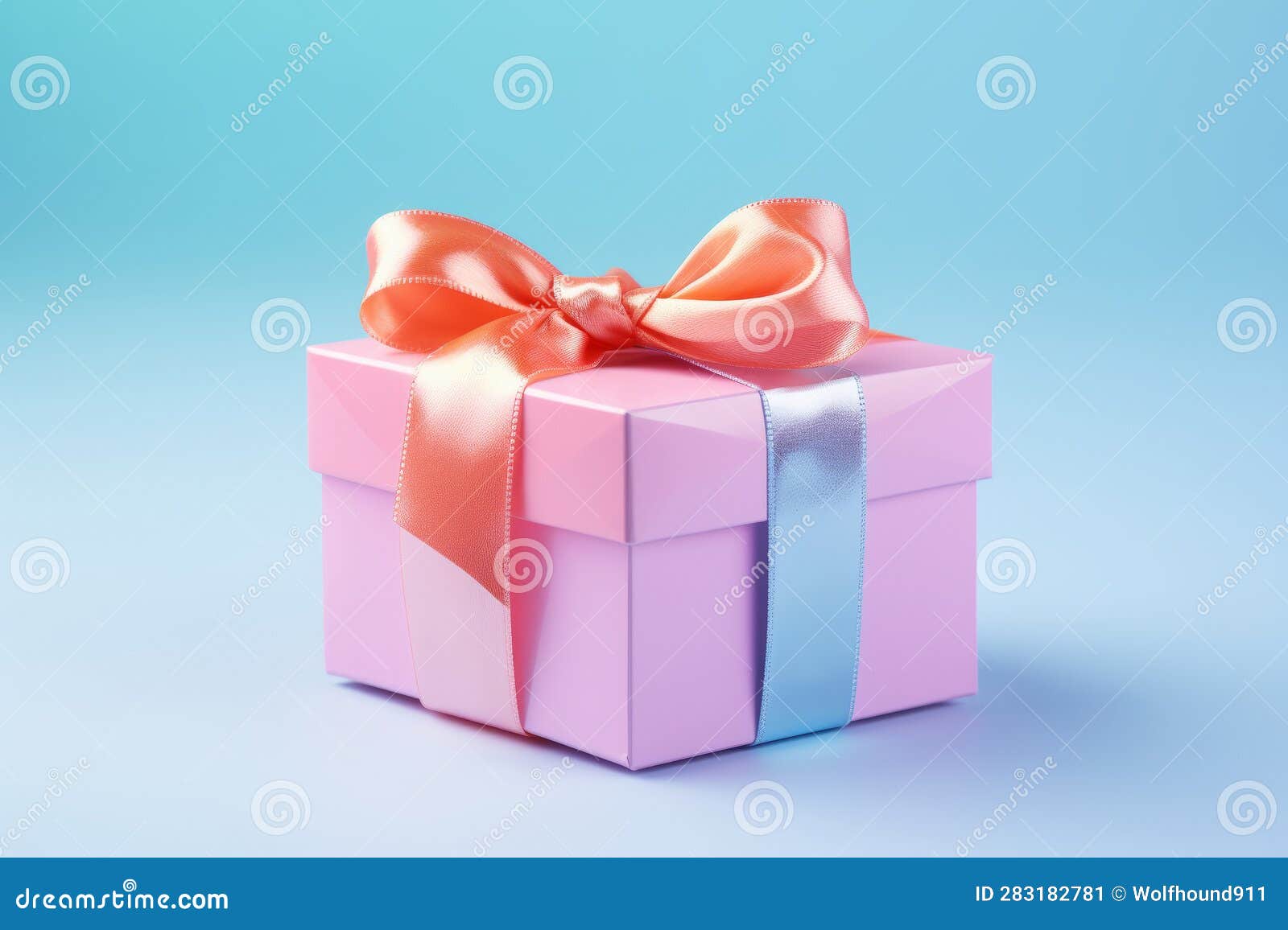 Gift Box Vivid Pastel Colors Pastel Background. AI Generated Stock ...