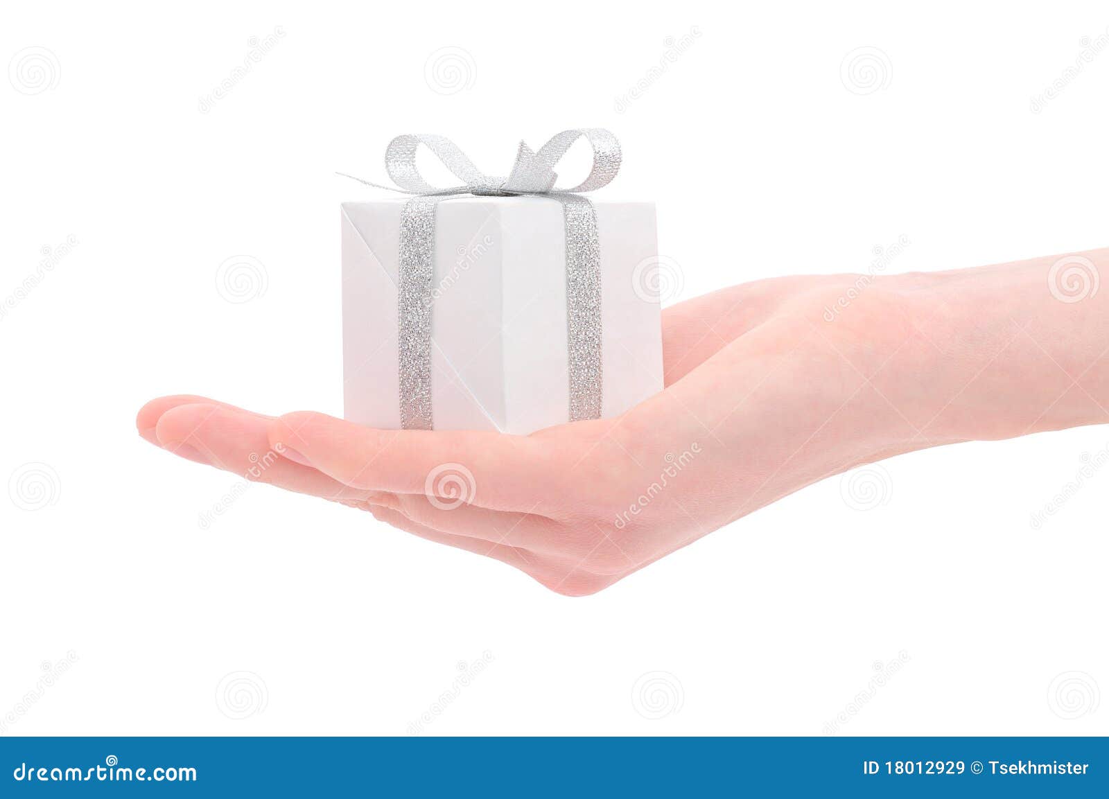 Gift box in woman s hand stock image. Image of christmas - 18012929