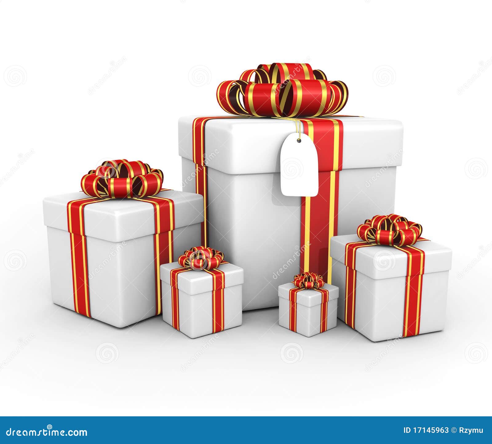 Gift boxes - 3d render stock illustration. Illustration of holiday ...