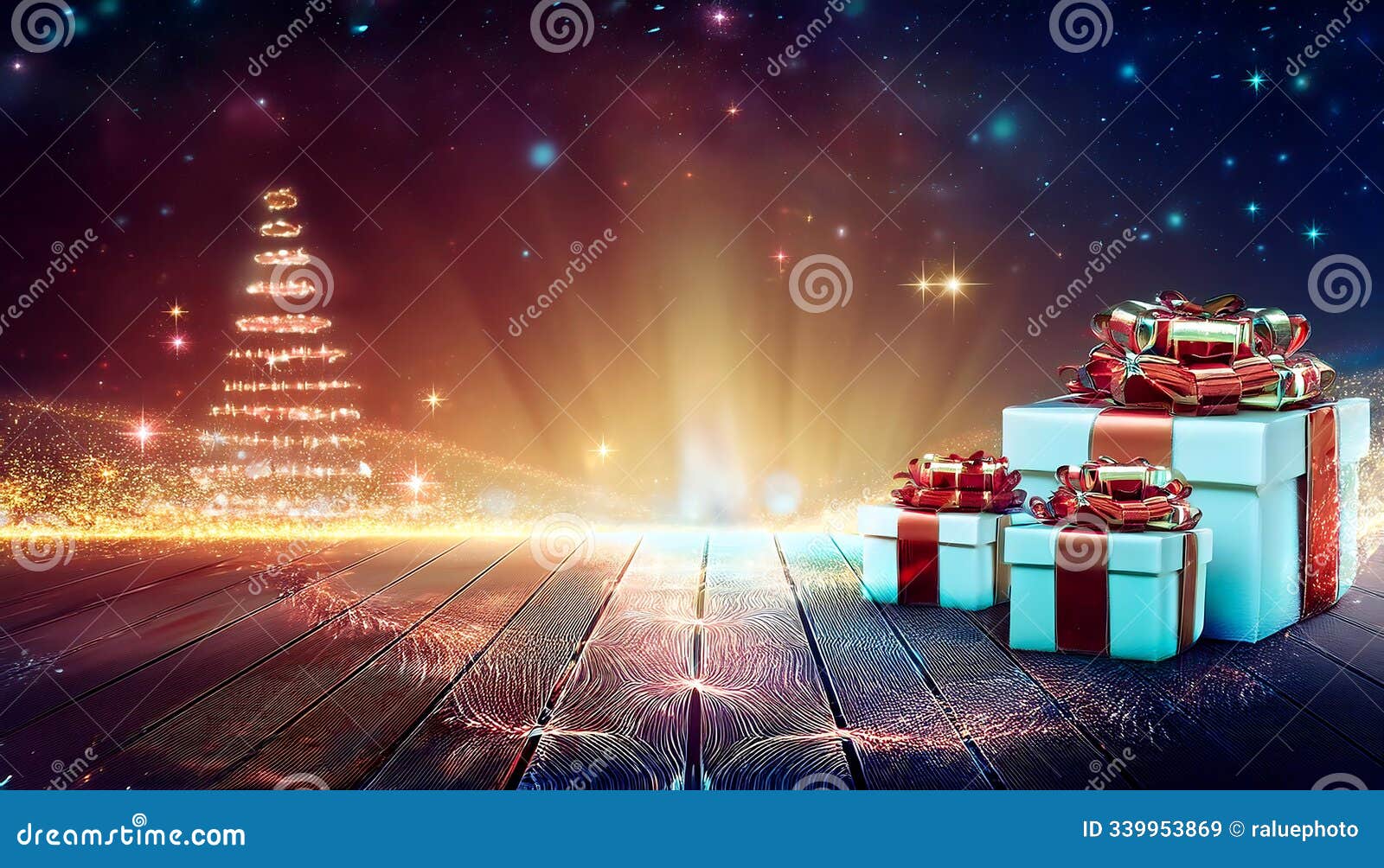 Gift Boxes with Digital Celebration Theme Stock Illustration ...