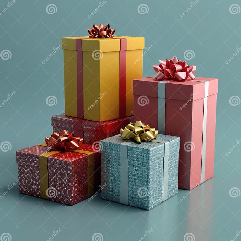 Gift Boxes Poster Template with Large Copy Space for Text Stock ...