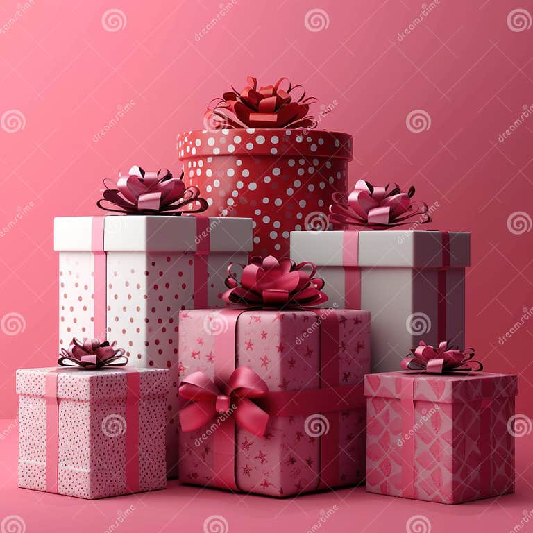 Gift Boxes Poster Template with Large Copy Space for Text Stock ...