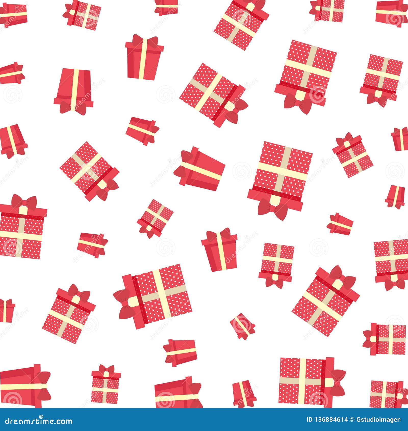 Gift Boxes Presents Pattern Stock Vector - Illustration of decorative ...