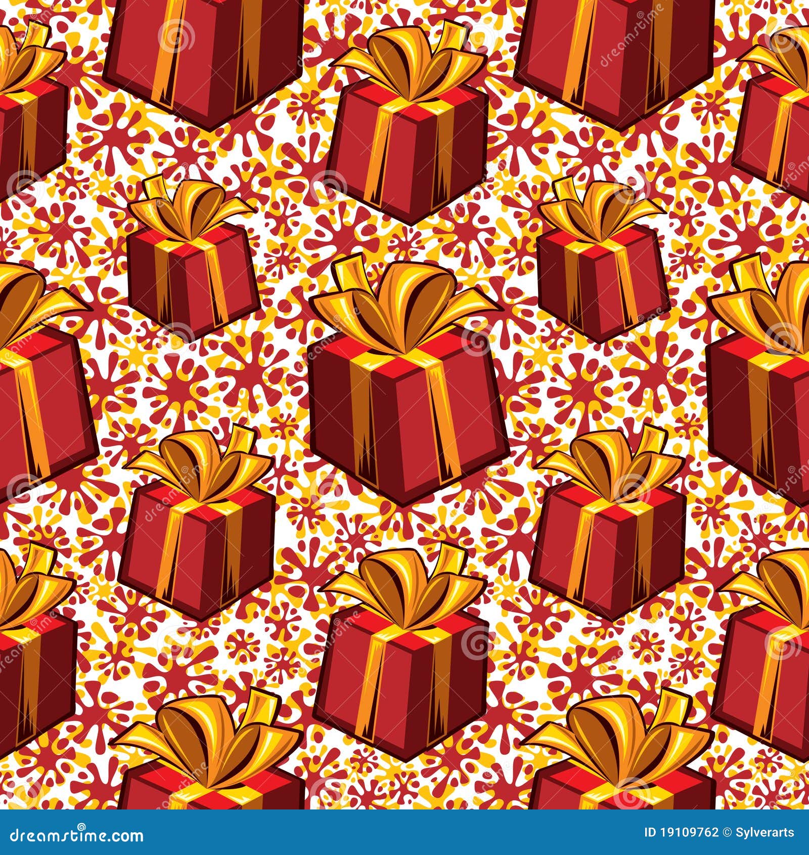 Gift Boxes Seamless Pattern. Stock Vector - Illustration of colorful ...