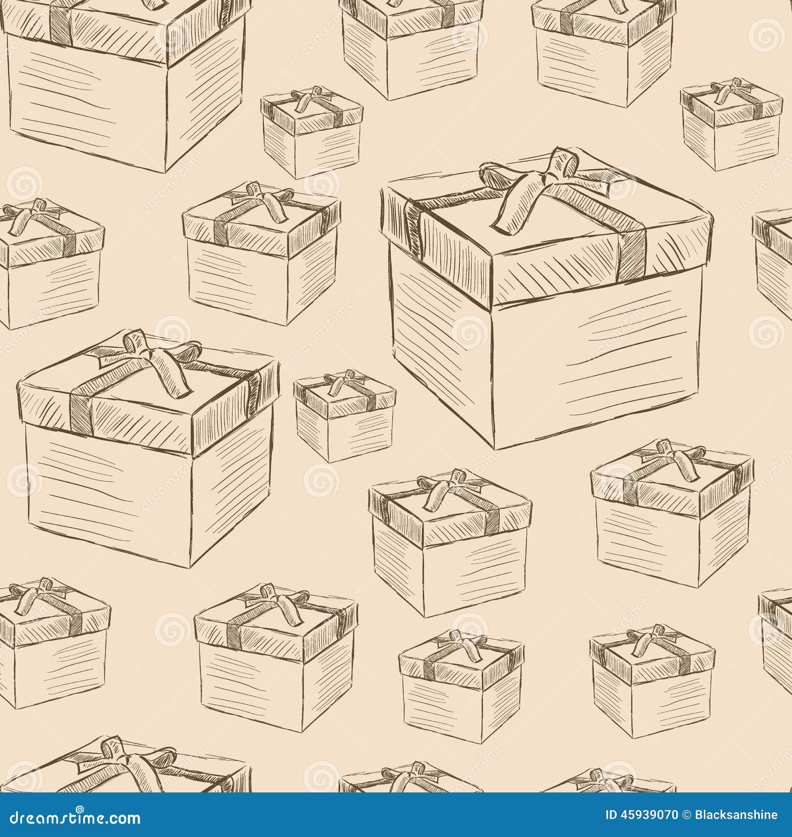 Gift Boxes Seamless Texture Stock Vector - Illustration of packing ...