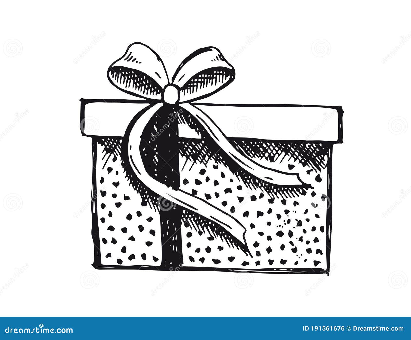 Gift Boxes Set. Hand Drawn Illustrations. Stock Vector - Illustration ...
