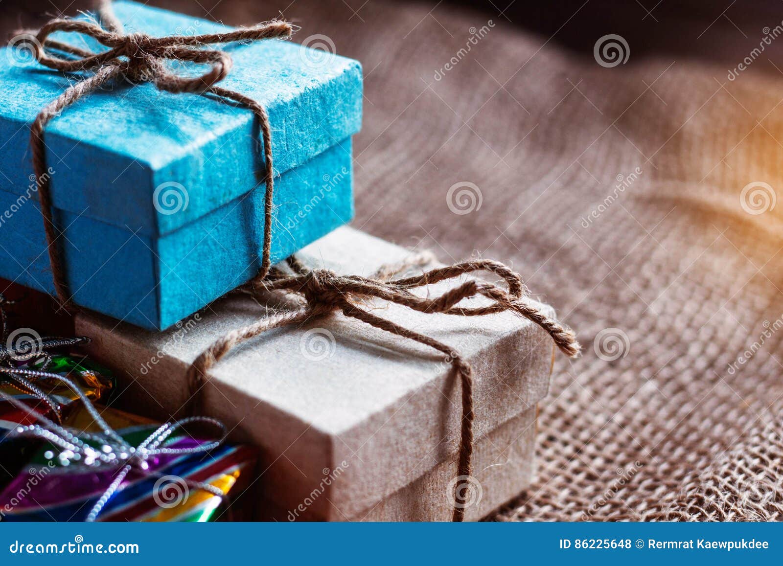 Gift boxes on a table. stock photo. Image of anniversary - 86225648