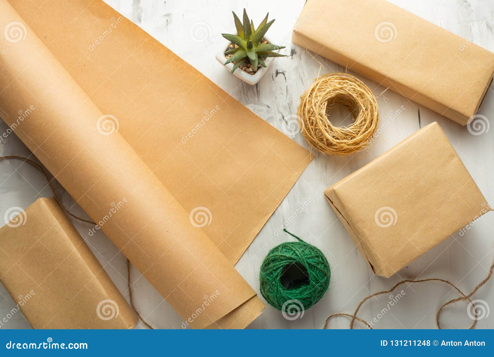 Gift Boxes with a Void for a Layout, Print, Advertising Stock Photo ...