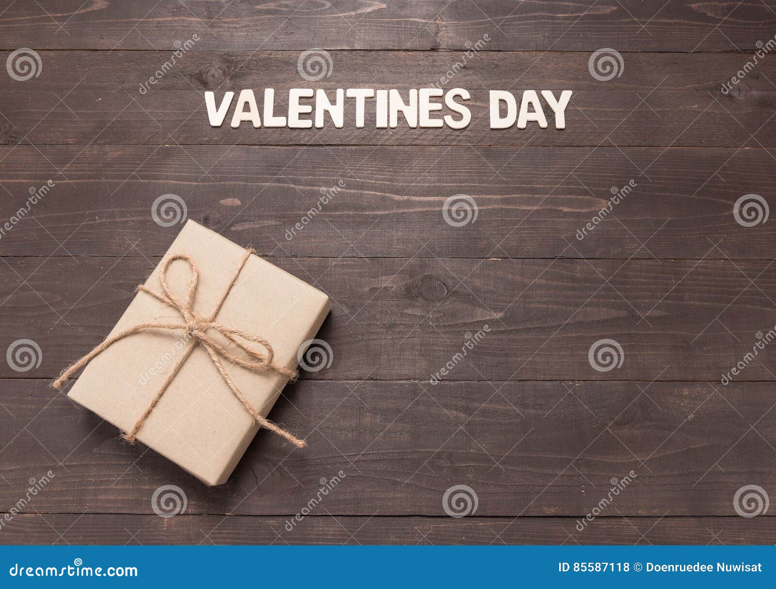 Gift Boxes are on the Wooden Background with Empty Space Stock Photo ...