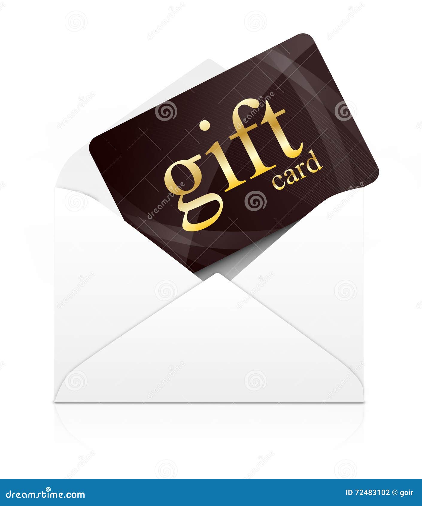 Gift card in envelope stock photo. Image of electrical - 72483102